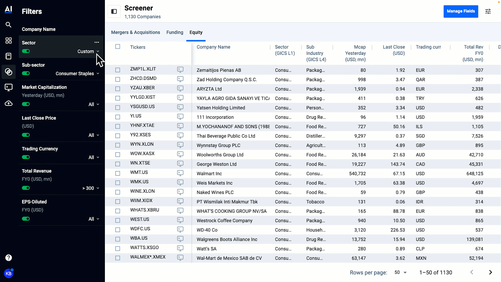 AlphaSense Financials Explained – Help Center